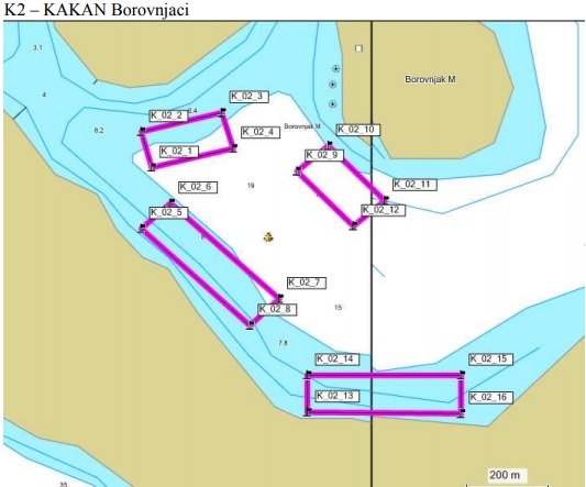 UVALA BOROVNJACI - OTOK KAKANJ